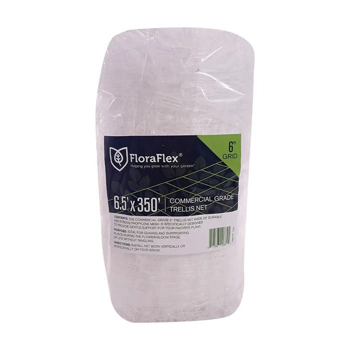 FloraFlex Commercial Trellis Netting, 6 Inch Square, 6.5 Feet x 350 ...